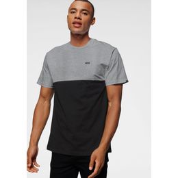 T-Shirt Vans "COLOR BLOCK", Herren, Gr. M, schwarz (athletic heather, schwarz), Single Jersey, Obermaterial: 95% Baumwolle, 5% Polyester, Basic h&uuml;ftlang, Rundhals, Shirts T-Shirt