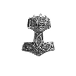 Kuzzoi Pendant 'Hammer, Totenkopf' male Silver size One Size