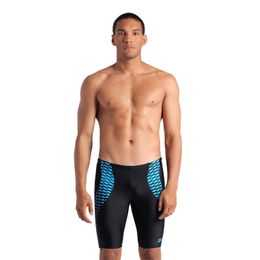Badehose arena "arena Feel Herren Openings Jammer Badehose", Herren, Gr. 6L, N-Gr, schwarz (schwarz, turquoise), Obermaterial: 80% Polyamid, 20% Elasthan, Badehosen Badehose