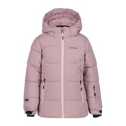 Skijacke Icepeak "Icepeak LORIS JR", M&auml;dchen, Gr. 176, pink, Web, Obermaterial: 100% Polyester, normal, hoch geschlossener Ausschnitt, Jacken Skijacke, wasserabweisendes Obermaterial aus Polyester, sportlicher Stil