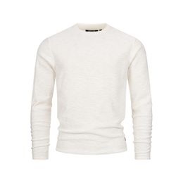 INDICODE JEANS Pullover ' Macedonio ' Herren Gr&ouml;&szlig;e L wei&szlig;