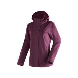 Regenjacke Maier Sports "Metor rec W", Damen, Gr. 38, purpurviolett, 100% Polyester, Jacken Regenjacke, Damen Jacke mit Kapuze, Windjacke wasserdicht atmungsaktiv, Reg. Fit