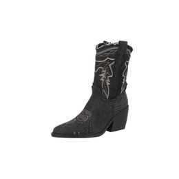 Ital-Design Cowboystiefel Damen Gr&ouml;&szlig;e 41 schwarz Winterschuhe
