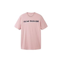 Tom Tailor T-Shirt Herren Gr&ouml;&szlig;e L rosa / schwarz / wei&szlig;