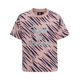 Hummel Funktionsshirt 'AMELIA' M&auml;dchen Gr&ouml;&szlig;e 128 blau / rosa / rot / schwarz