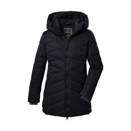 G.I.G.A. by Killtec Steppjacke "GW 16 WMN QLTD JCKT", Damen, Gr. 38, schwarz, Oberstoff: 100% Polyester, Futter: 100% Polyester (recycelt), Wattierung: 100% Polyester, G.I.G.A. DX BY KILLTEC, Jacken Steppjacke, Modische, wasserabweisende Damenjacke mit Kapuze, recyceltes Material