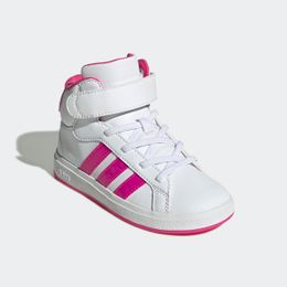 Sneaker adidas Sportswear "GRAND COURT MID K", Damen, Gr. 33, ftwwht, shopnk, gretwo, Synthetik, Schuhe Sneaker, f&uuml;r Kinder