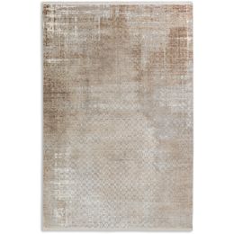 Sch&ouml;ner Wohnen Kollektion Teppich "Vision 211", beige, B:133cm H:7mm L:190cm, Kunstfaser, Viskose, SCH&Ouml;NER WOHNEN-KOLLEKTION, Teppiche, Teppich, Viskoseteppich mit Glanz, Wohnzimmer