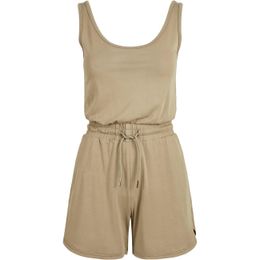 Urban Classics Damen Jumpsuit "Urban Classics Damen Ladies Short Sleeveless Modal Jumpsuit"khaki, Gr. S, unifarben, 77% Modal, 23% Polyester, Overalls