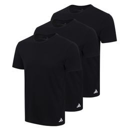 T-Shirt adidas Sportswear "Active Core Cotton", Herren, Gr. M, 000, schwarz, Single Jersey, Obermaterial: 100% Baumwolle, bequem h&uuml;ftbedeckend, Rundhals, Shirts T-Shirt, Lockere Passform, Rundhals-Ausschnitt, Kurzarm