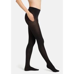 Strumpfhose Camano "comfort", Damen, Gr. S/M, schwarz, Obermaterial: 55% Polyester, 40% Polyamid, 5% Elasthan, Strumpfhosen Strumpfhose, mit elastischem Komfortbund