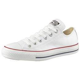 Sneaker Converse "Chuck Taylor All Star Basic Leather Ox", Damen, Gr. 41, wei&szlig;, Leder, Schuhe Sneaker, Topseller