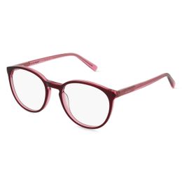 Esprit 33510 Brille Unisex | Fassung: Vollrand, Quadratisch, Rot Dunkel