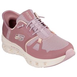 Slip-On Sneaker Skechers "Vegan Slip-ins: Glide-Step Pro", Damen, Gr. 35, lila (dunkel mauve), Synthetik, Textil, Schuhe Slip-On Sneaker, Sneaker, Slipper, Freizeitschuh mit Hands Free Slip-ins Funktion