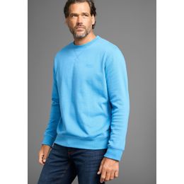 MAN'S WORLD Sweatshirt MAN'S WORLD, Herren, Gr. 3XL (64/66), blau (hellblau), angeraute Sweatware, Obermaterial: 60% Baumwolle, 40% Polyester, Basic, regular fit h&uuml;ftbedeckend, Rundhals, Rippb&uuml;ndchen, Sweatshirts Sweatshirt, Langarm, Basic-Stil, unifarben, Rundhalsausschnitt