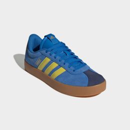 Sneaker adidas Sportswear "VL COURT 3.0", Herren, Gr. 48, blau (bright royal, pure sulfur, dunkelblau), Leder, Synthetik, Schuhe Sneaker, inspiriert vom Design des adidas samba