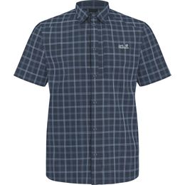 Jack Wolfskin Norbo Herren Hemd dunkelblau L - Herrenshirts, -hemden & -pullover