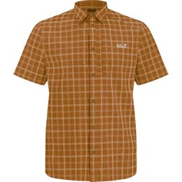 Jack Wolfskin Norbo Herren Hemd hellbraun L - Herrenshirts, -hemden & -pullover