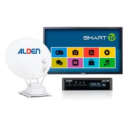 Alden Onelight EVO 60 Satellitenanlage Ultrawhite inkl. Smartwide LED TV 22 Zoll - Camping-Sat-Anlagen