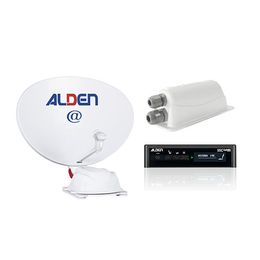 Alden AS2@ 80 Satellitenanlage Ultrawhite mit S.S.C HD-Steuermodul und LTE-Dachdurchf&uuml;hrung - Camping-Sat-Anlagen