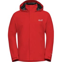Jack Wolfskin Trailtime Herren Regenjacke rot L - Herrenjacken