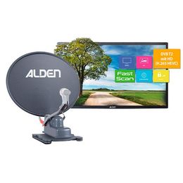 Alden Onelight HD vollautomatische Satellitenanlage Platinium inkl. Ultrawide LED TV 24" - Camping-Sat-Anlagen