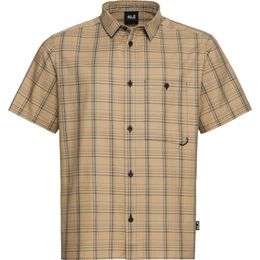 Jack Wolfskin Hot Trail Herrenhemd hellbraun M - Herrenshirts, -hemden & -pullover