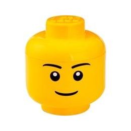LEGO Iconic Storage Head , Aufbewahrungsbox gelb, Gr&ouml;&szlig;e S, M&auml;nnlich