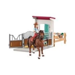 Schleich Horse Club Pferdebox mit Hannah & Cayenne, Spielfigur