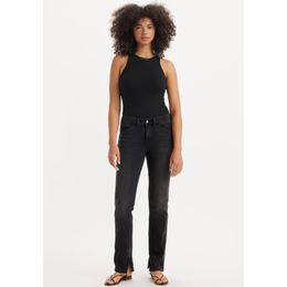 Levi's Workerjeans LEVI'S "314 SHP WORKWEAR STR", Damen, Gr. 32, L&auml;nge 30, schwarz (lava rock), Denim/Jeans, Obermaterial: 81% Baumwolle, 18% Polyester, 1% Elasthan, lang, Jeans, mit Stretch