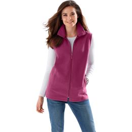 Damen Fleeceweste mit Antipilling-Ausr&uuml;stung fuchsia, Gr&ouml;&szlig;e 54