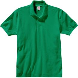 Fruit of the Loom Damen Poloshirt mit kurzer Knopfleiste gr&uuml;n, Gr&ouml;&szlig;e 5