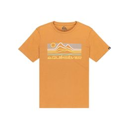 T-Shirt Quiksilver "Ev Light Waves", Jungen, Gr. 10, almond, Obermaterial: 100% Baumwolle;, Shirts T-Shirt