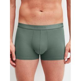Boxershorts Calida "Evolution", Herren, Gr. L (52/54), gr&uuml;n (laurel gr&uuml;n), Single Jersey, Obermaterial: 94% Baumwolle, 6% Elasthan, normal, Unterhosen, Softbund, elastisch, ohne Eingriff
