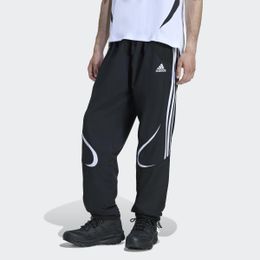 Sporthose adidas originals "TEAMGEIST TP", Herren, Gr. XXL, N-Gr, schwarz, schwarz, wei&szlig;, Obermaterial: 100% Polyester, Hosen Sporthose