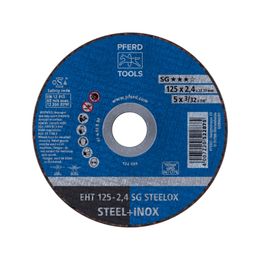 Pferd TOOLS Trennscheibe EHT 125x2,4x22,23 mm gerade Leistungslinie SG STEELOX f&uuml;r Stahl/Edelstahl (61331432)