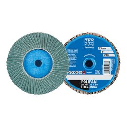 Pferd TOOLS COMBIDISC Zirkon Mini-POLIFAN CD &Oslash; 75 mm Z80 f&uuml;r geh&auml;rteten Stahl (42719708)