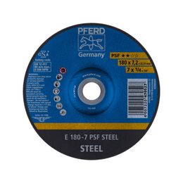 Pferd TOOLS Schruppscheibe E 180x7,2x22,23 mm Universallinie PSF STEEL f&uuml;r Stahl (62017634)