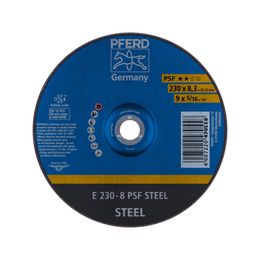 Pferd TOOLS Schruppscheibe E 230x8,3x22,23 mm Universallinie PSF STEEL f&uuml;r Stahl (62023834)