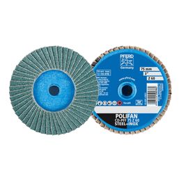 Pferd TOOLS COMBIDISC Zirkon Mini-POLIFAN CD &Oslash; 75 mm Z60 f&uuml;r geh&auml;rteten Stahl (42719706)