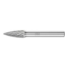 Pferd TOOLS Hartmetall Fr&auml;sstift Spitzbogen SPG &Oslash; 08x20mm Schaft-&Oslash; 6 mm Z3P universal mittel kreuzverzahnt (21122589)