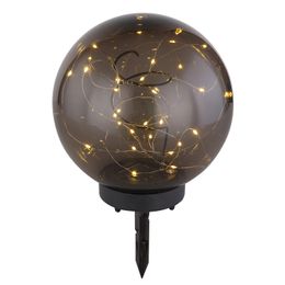 Globo Solarleuchte LED Schwarz, 30-flammig