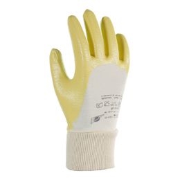 KCL Handschuhe Sahara 100 Gr.10 gelb Nitril L.250mm KCL m.Strickbund ; Honeywell (100/10)