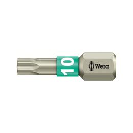 Wera 3867/1 TS TX Bits, Edelstahl, TX 10, L&auml;nge 25 mm (05071032001)