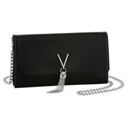 Clutch Valentino BAGS "Divina", Damen, Gr. B/H/T: 27cm x 12cm x 5cm, schwarz, Lederimitat, Polyurethan (PU), Taschen, Handtasche Damen Tasche Damen Schultertasche Kettentasche