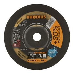 Rhodius PROline XT38 Extrad&uuml;nne Trennscheibe 180 x 1,5 x 22,23 mm (205701)