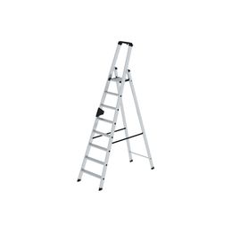 MUNK Aluminium-Stehleiter einseitig begehbar 1 x 8 Stufen (040108)