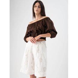 MND Bluse 'Brownie' Damen Gr&ouml;&szlig;e S/L dunkelbraun