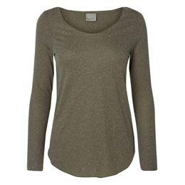 V&eacute;ro Moda Vero Moda Shirt 'LUA' Damen Gr&ouml;&szlig;e M braunmeliert