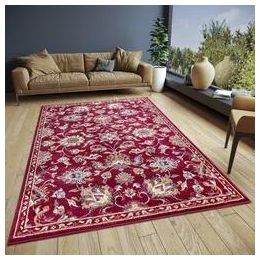 Teppich Hanse Home "Caracci", rot, B:120cm H:8mm L:170cm, Jute, Polyester, Polypropylen (PP), Teppiche, Teppich, L&auml;ufer, Orientalisch, Kurzflor, Wohnzimmer, Schlafzimmer, Esszimmer
